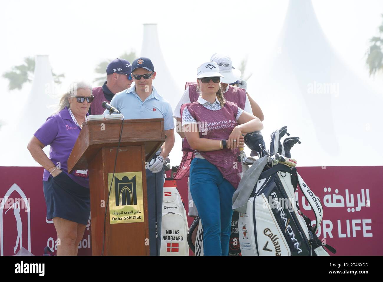 Commercial Bank Qatar Masters at the Doha Golf Club in Qatar Stock ...