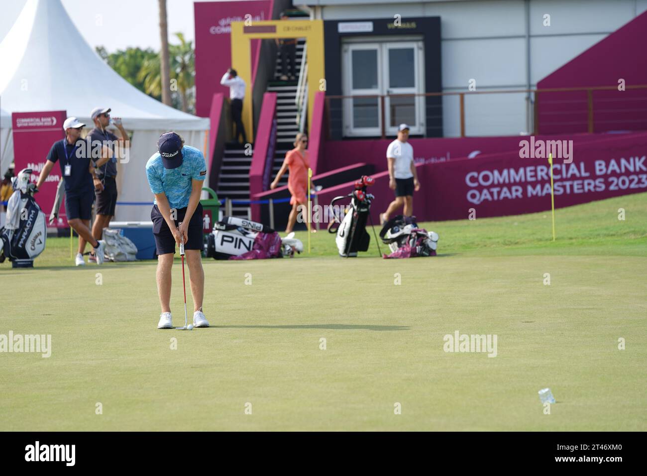 Commercial Bank Qatar Masters at the Doha Golf Club in Qatar Stock ...