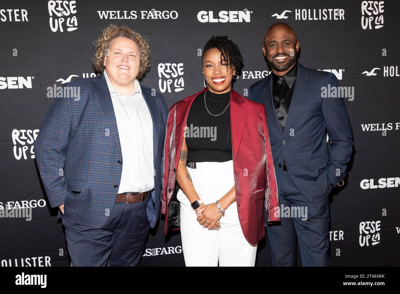 Los Angeles, USA. 28th Oct, 2023. Fortune Feimster, Melanie Willingham-Jaggers and Wayne Brady ...