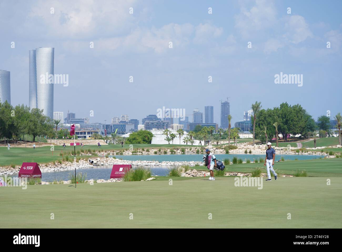Commercial Bank Qatar Masters at the Doha Golf Club in Qatar Stock ...