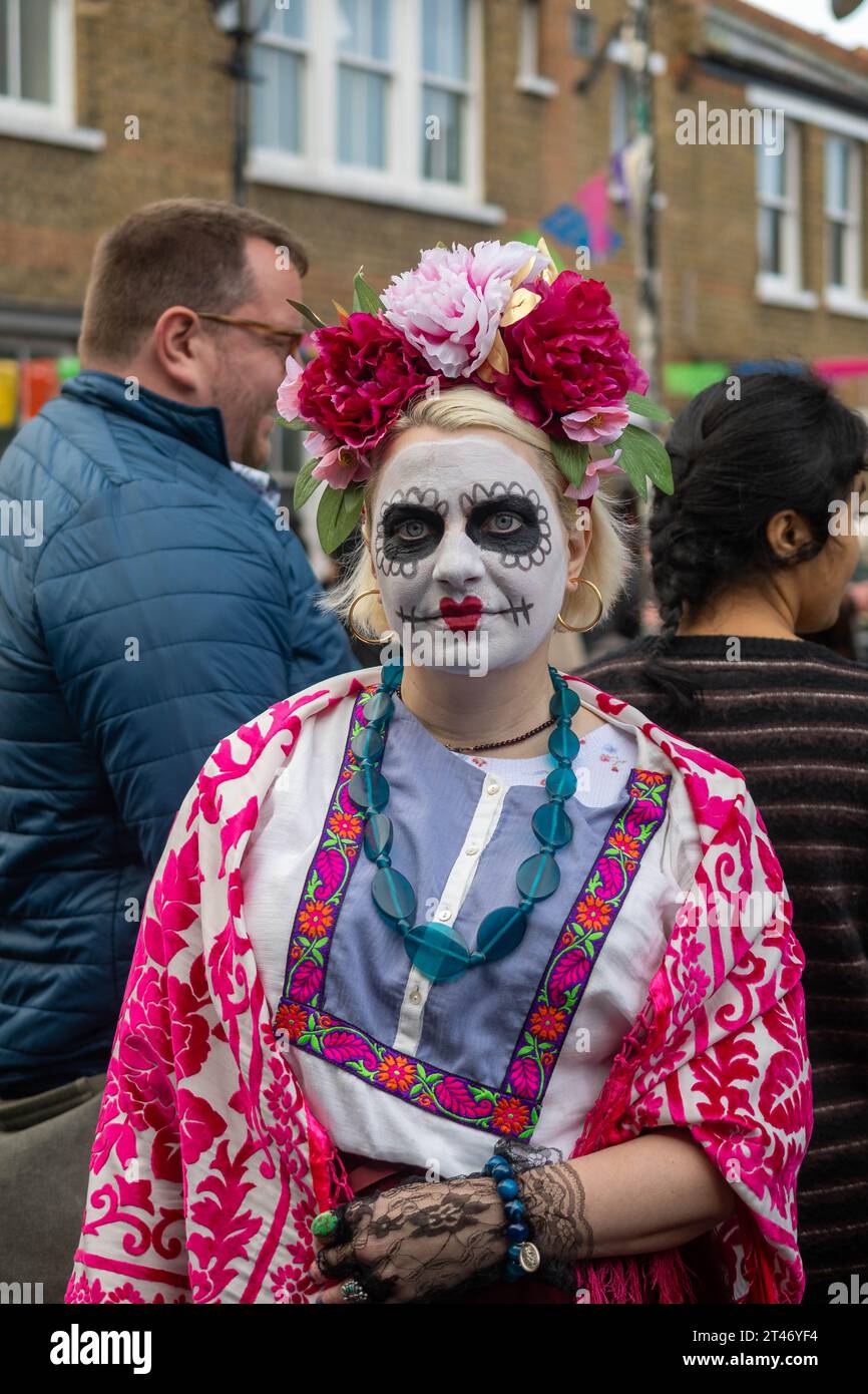 London, UK, 28th October 2023, London's Day of the Dead took place on ...