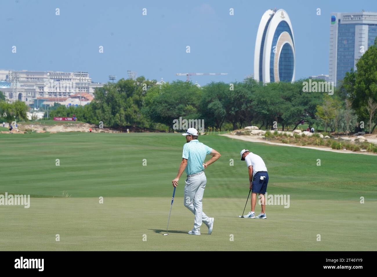 Commercial Bank Qatar Masters at the Doha Golf Club in Qatar Stock ...