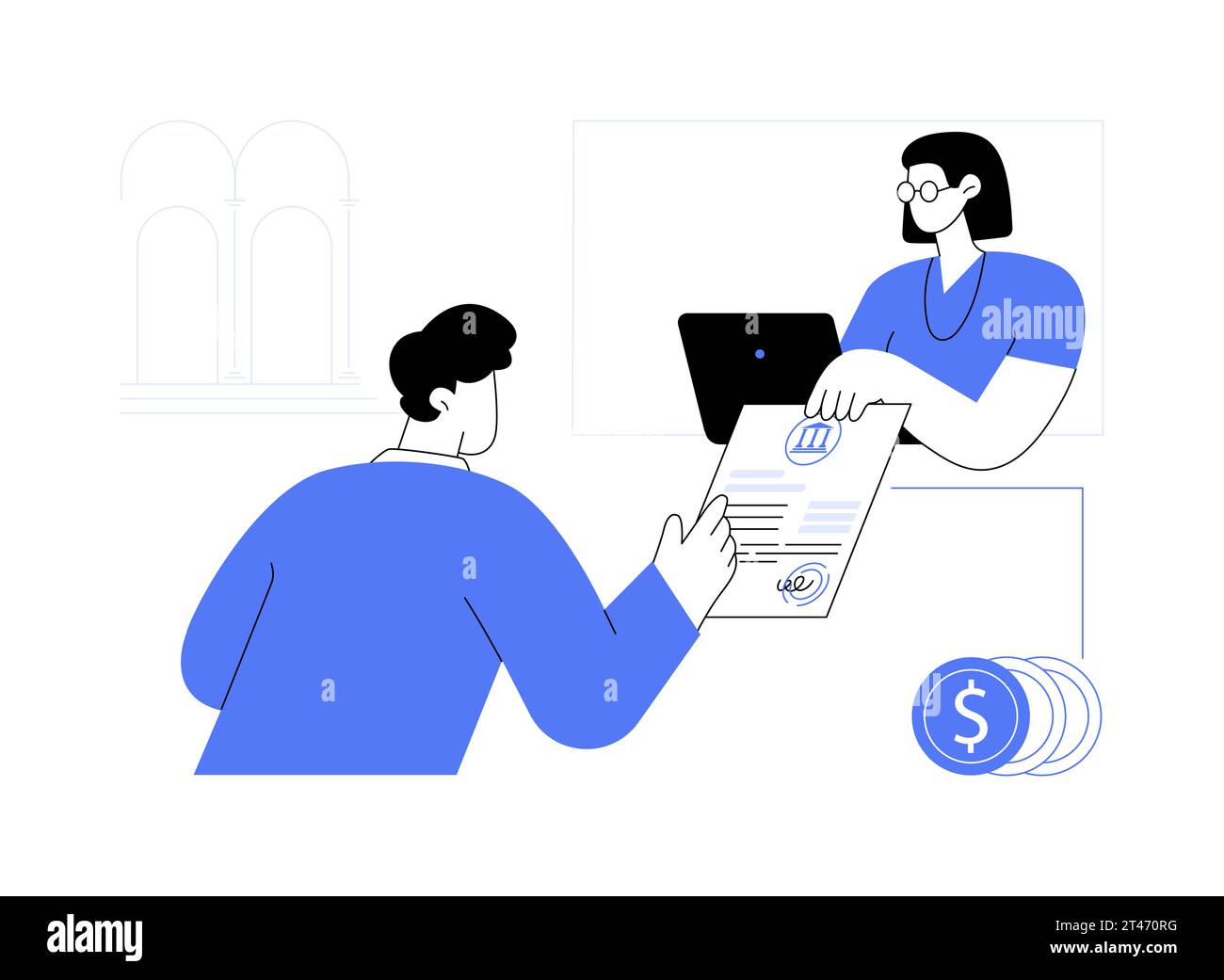 Get the proof of funds abstract concept vector illustration Stock ...