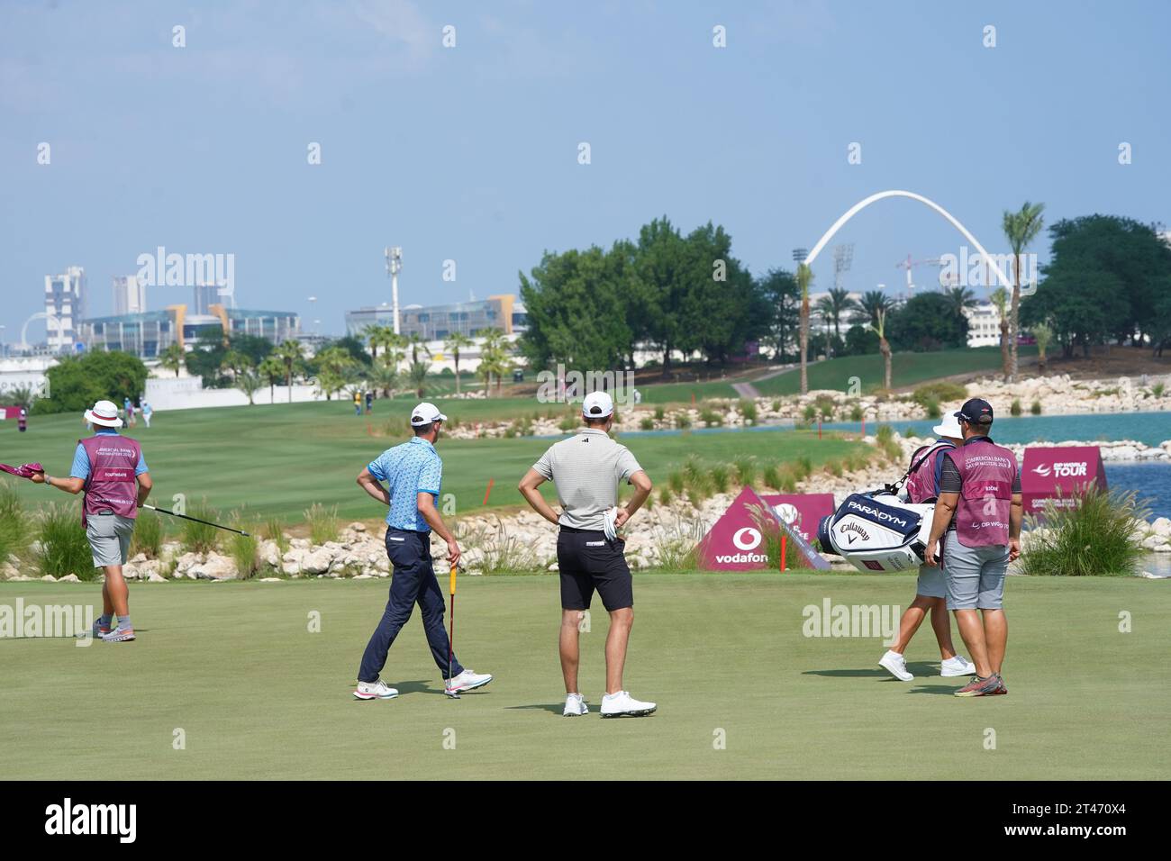 Commercial Bank Qatar Masters at the Doha Golf Club in Qatar Stock ...