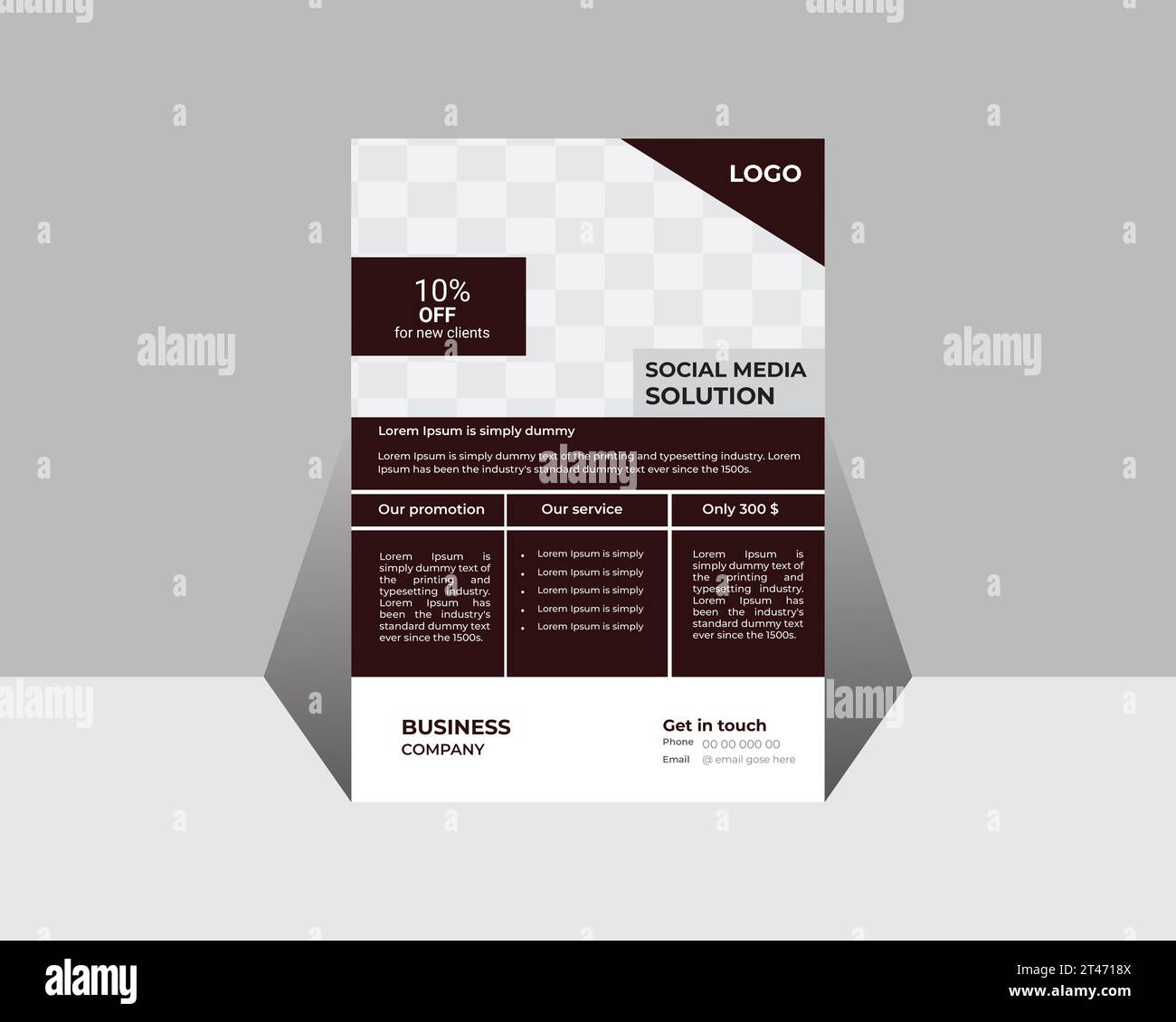 poster flyer pamphlet brochure cover design layout space for photo ...