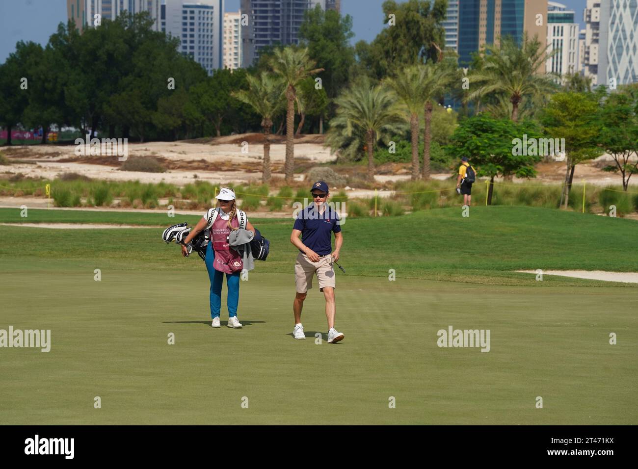 Commercial Bank Qatar Masters at the Doha Golf Club in Qatar Stock ...