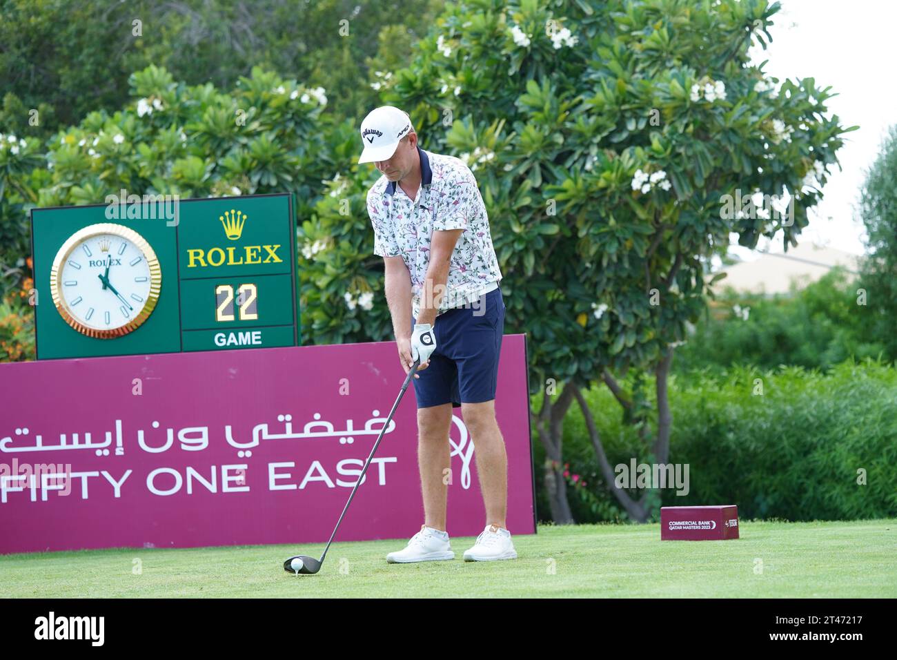 Commercial Bank Qatar Masters at the Doha Golf Club in Qatar Stock ...