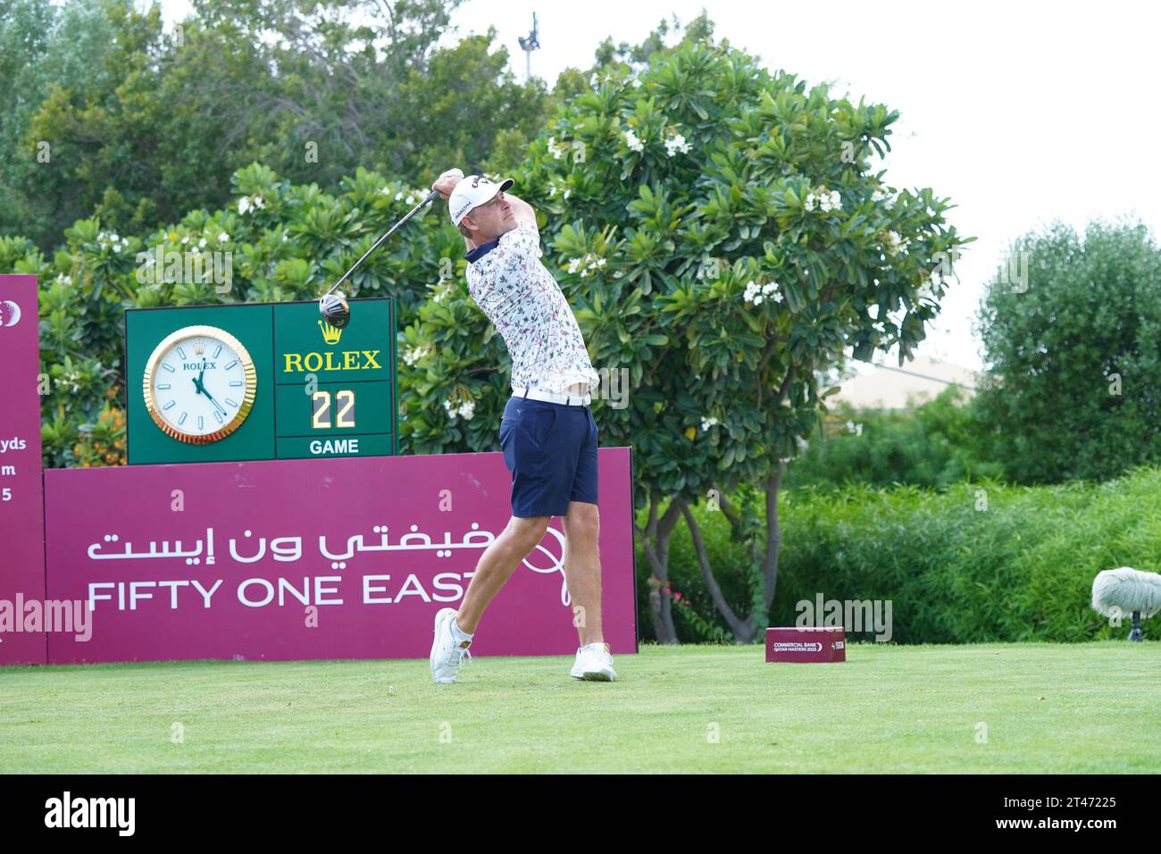 Commercial Bank Qatar Masters at the Doha Golf Club in Qatar Stock Photo - Alamy