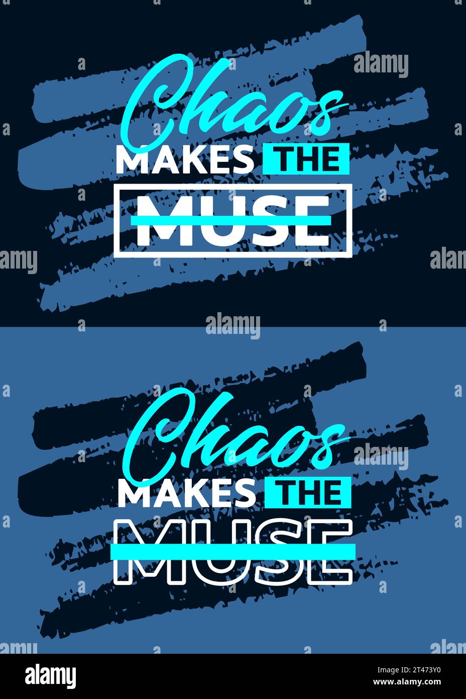 Chaos makes the muse motivational quotes stroke background, Short ...