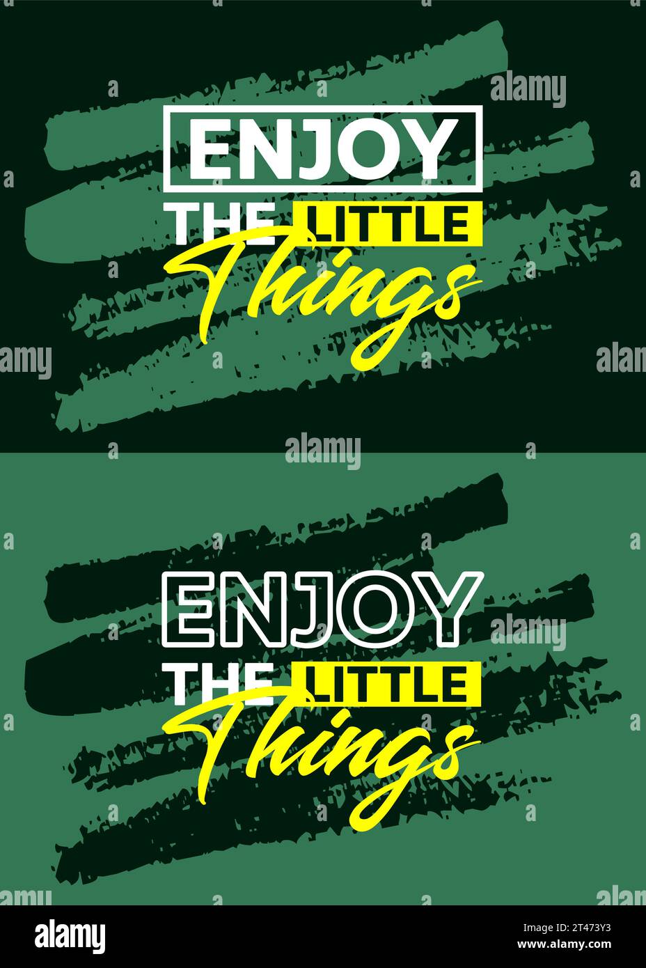 Enjoy the little things motivational quotes stroke background, Short ...
