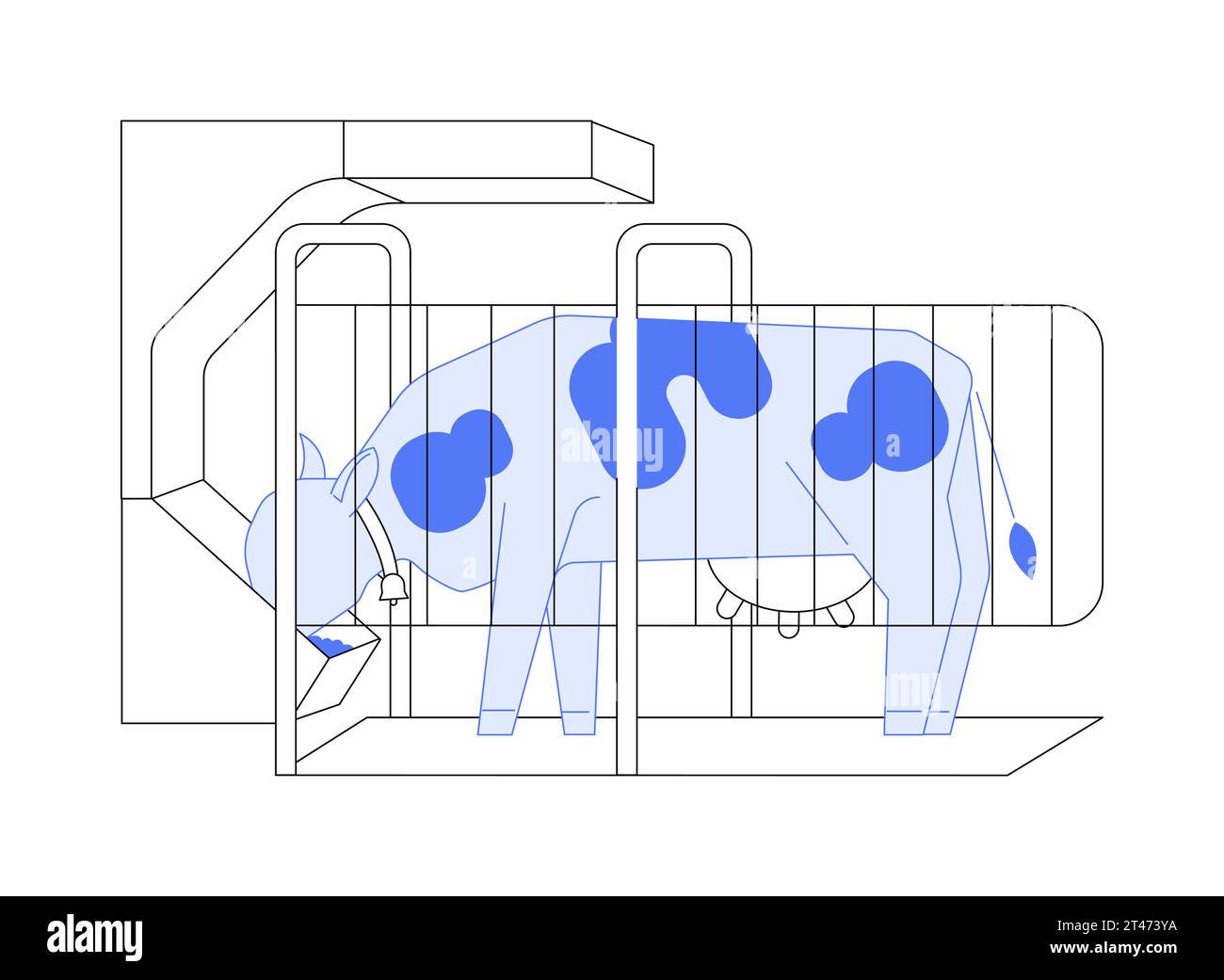 Concentrate feeder abstract concept vector illustration Stock Vector ...