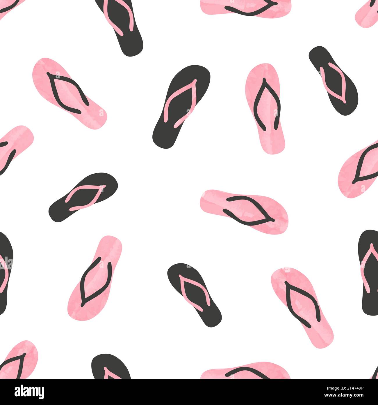 Flipflops vector vectors hi-res stock photography and images - Alamy