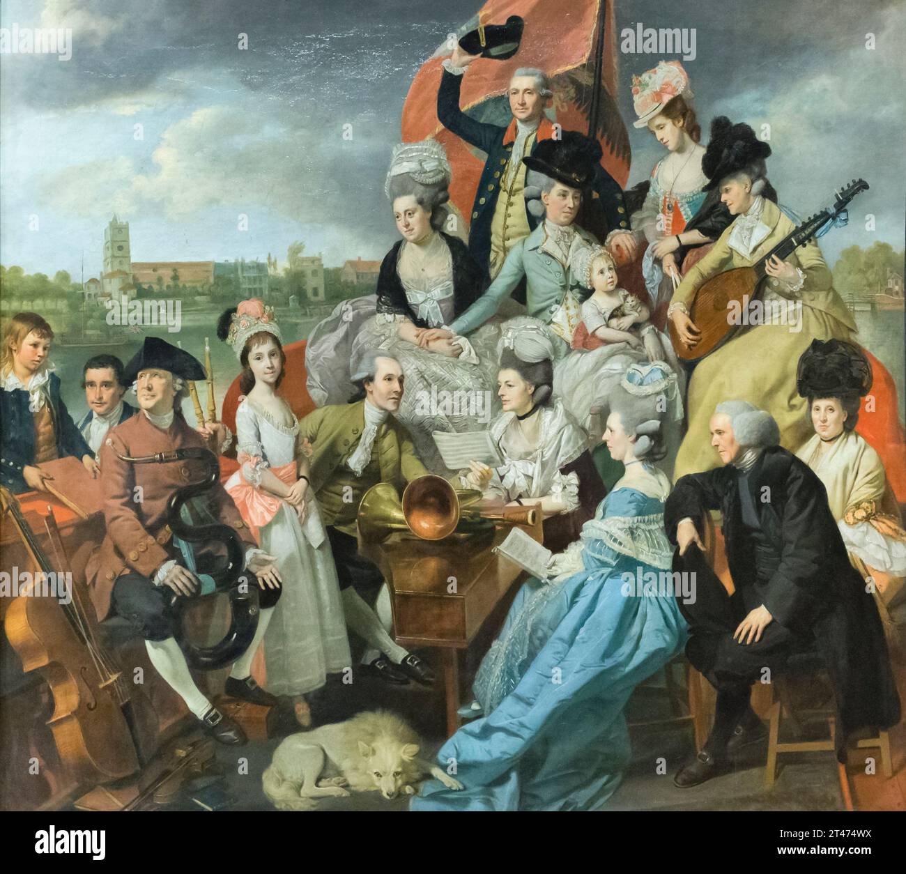 The Sharp family, by Johann Joseph Zoffanys Stock Photo - Alamy