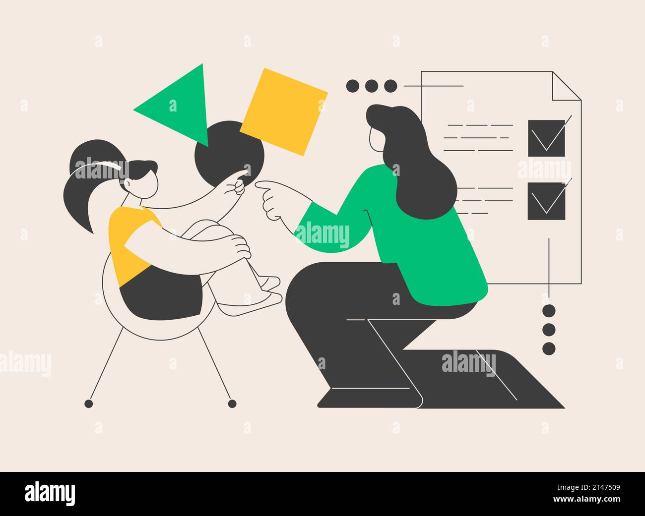 Developmental Screening abstract concept vector illustration Stock ...