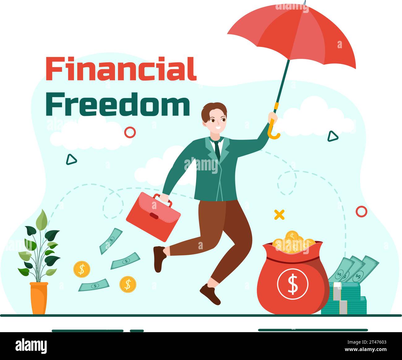 Financial freedom Stock Vector Images - Alamy