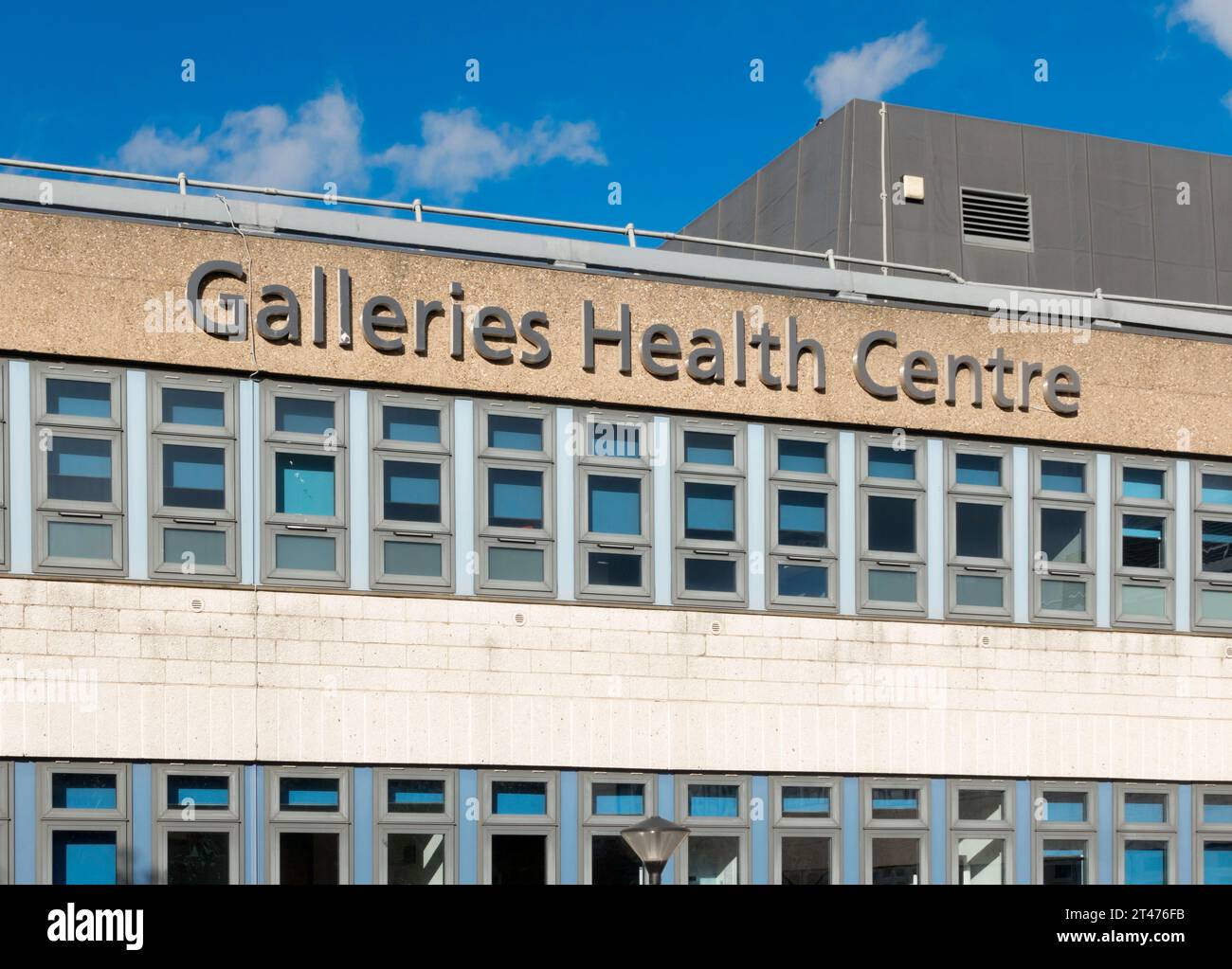 Exterior view of Washington Galleries Health Centre, north east England ...