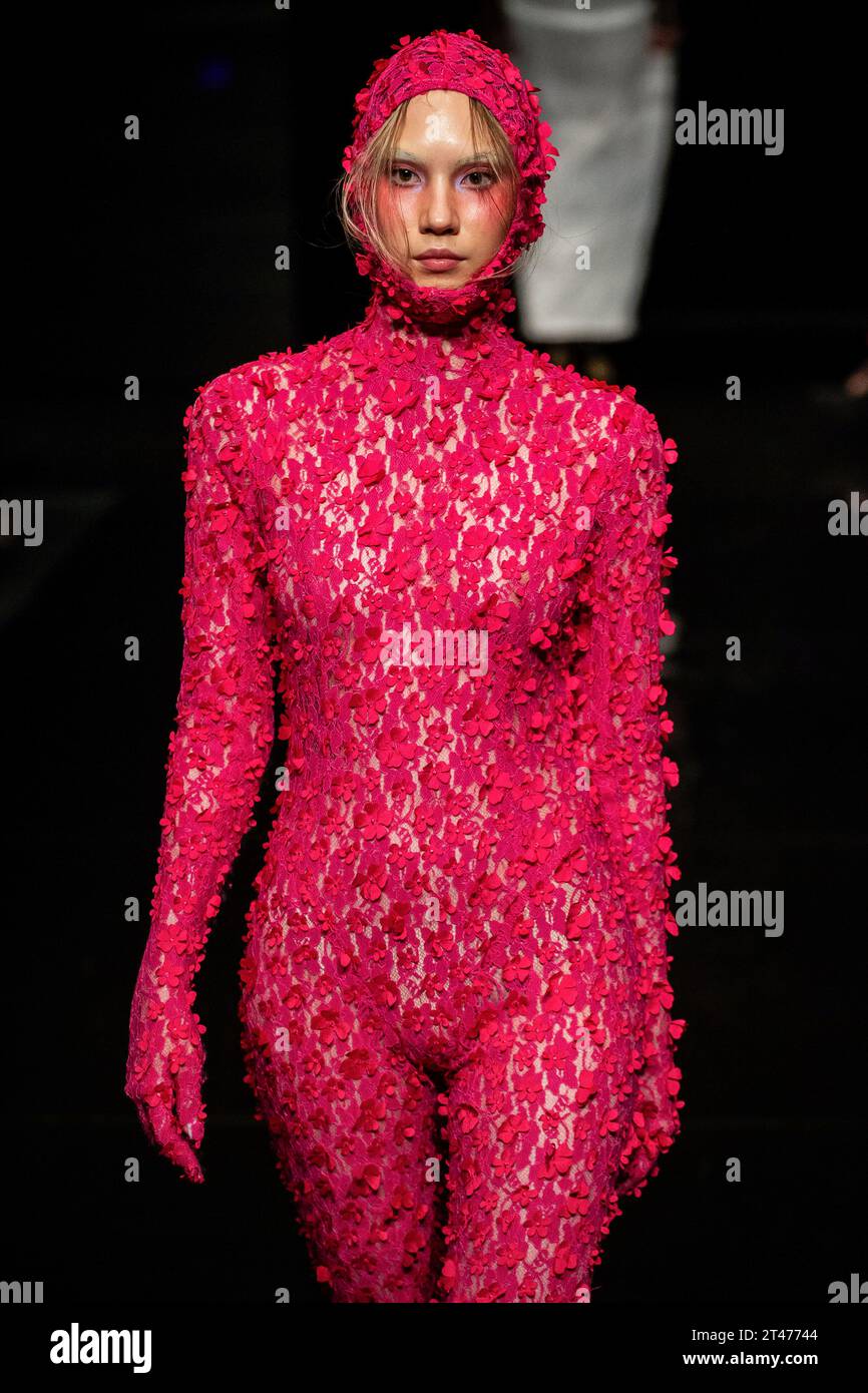 A model walks the runway during the showcase «New Name» fashion show at ...