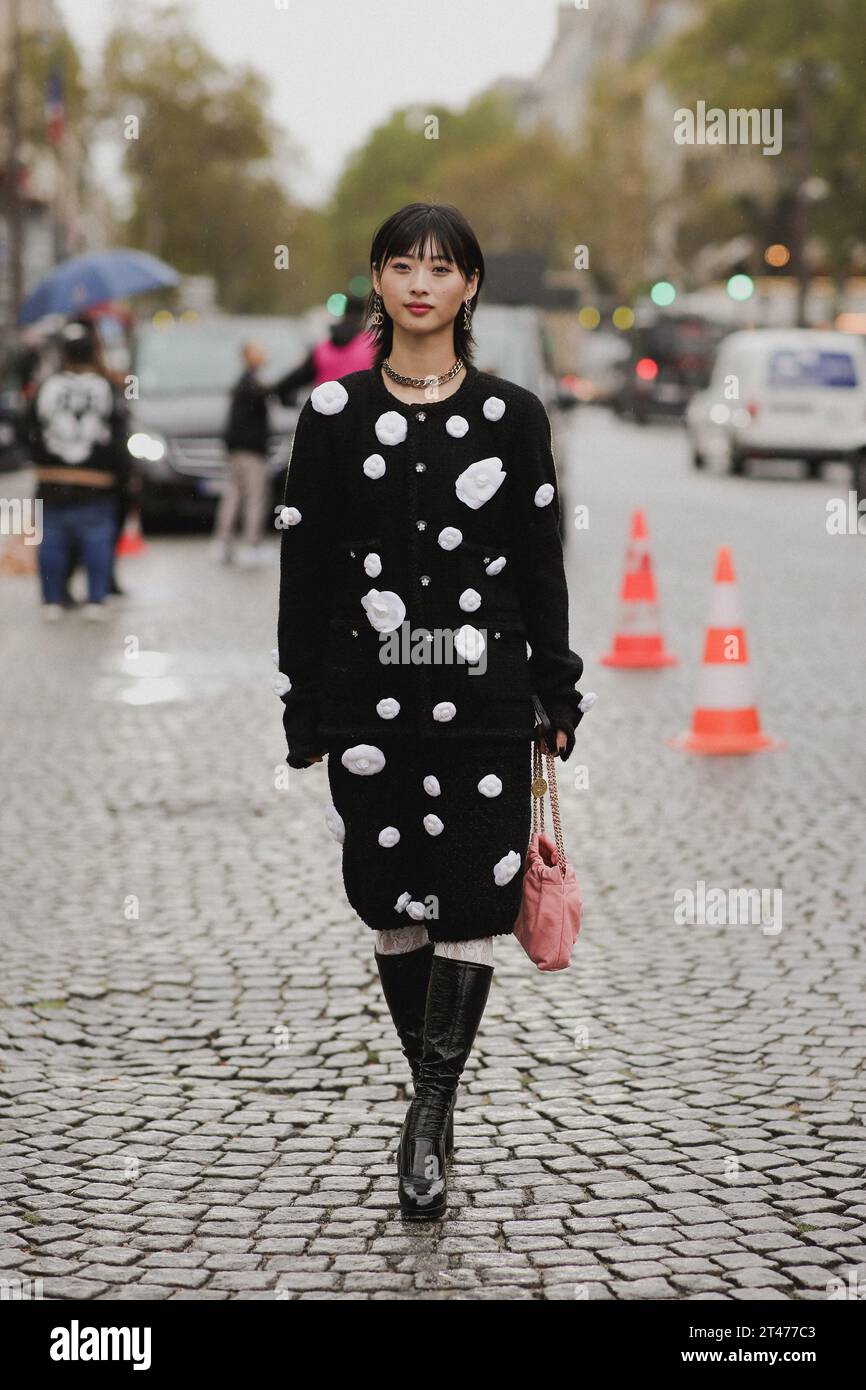 Paris, France. 03rd Oct, 2023. Street style, Sabrina Yaqian Lan ...