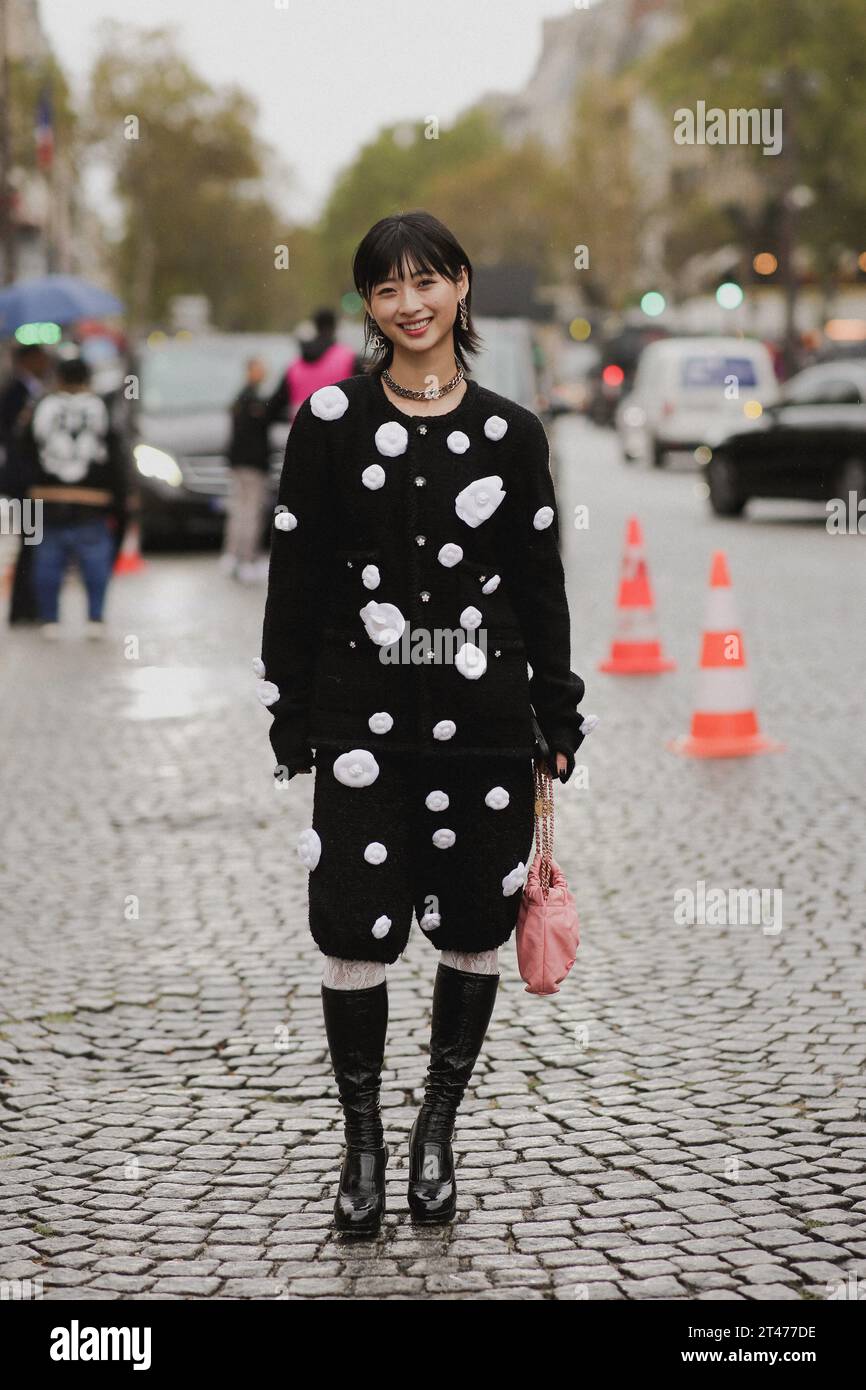 Paris, France. 03rd Oct, 2023. Street style, Sabrina Yaqian Lan ...
