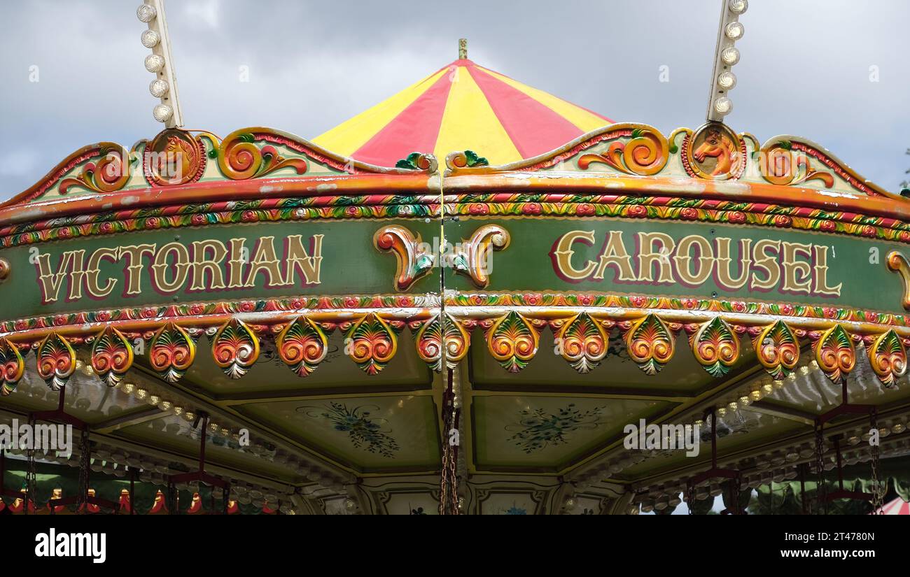 Beamish, living history museum. North east england. Fairground ride ...