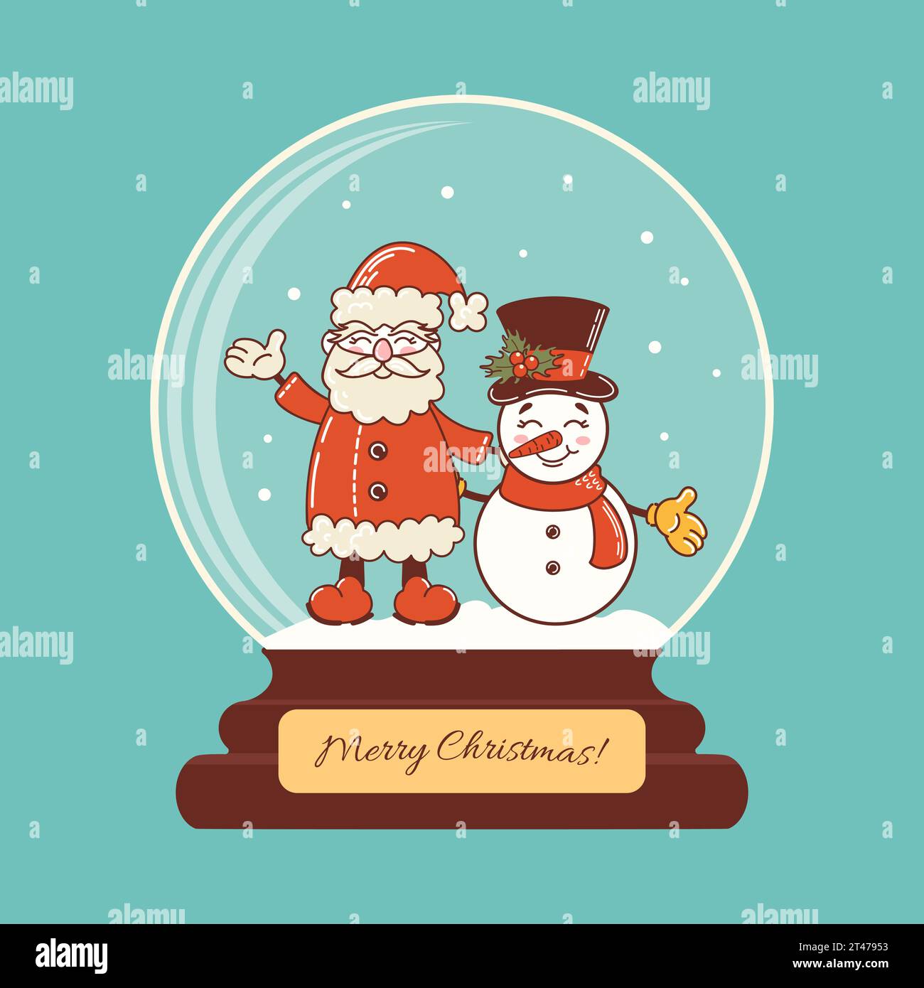 A cartoon snowman hi-res stock photography and images - Alamy