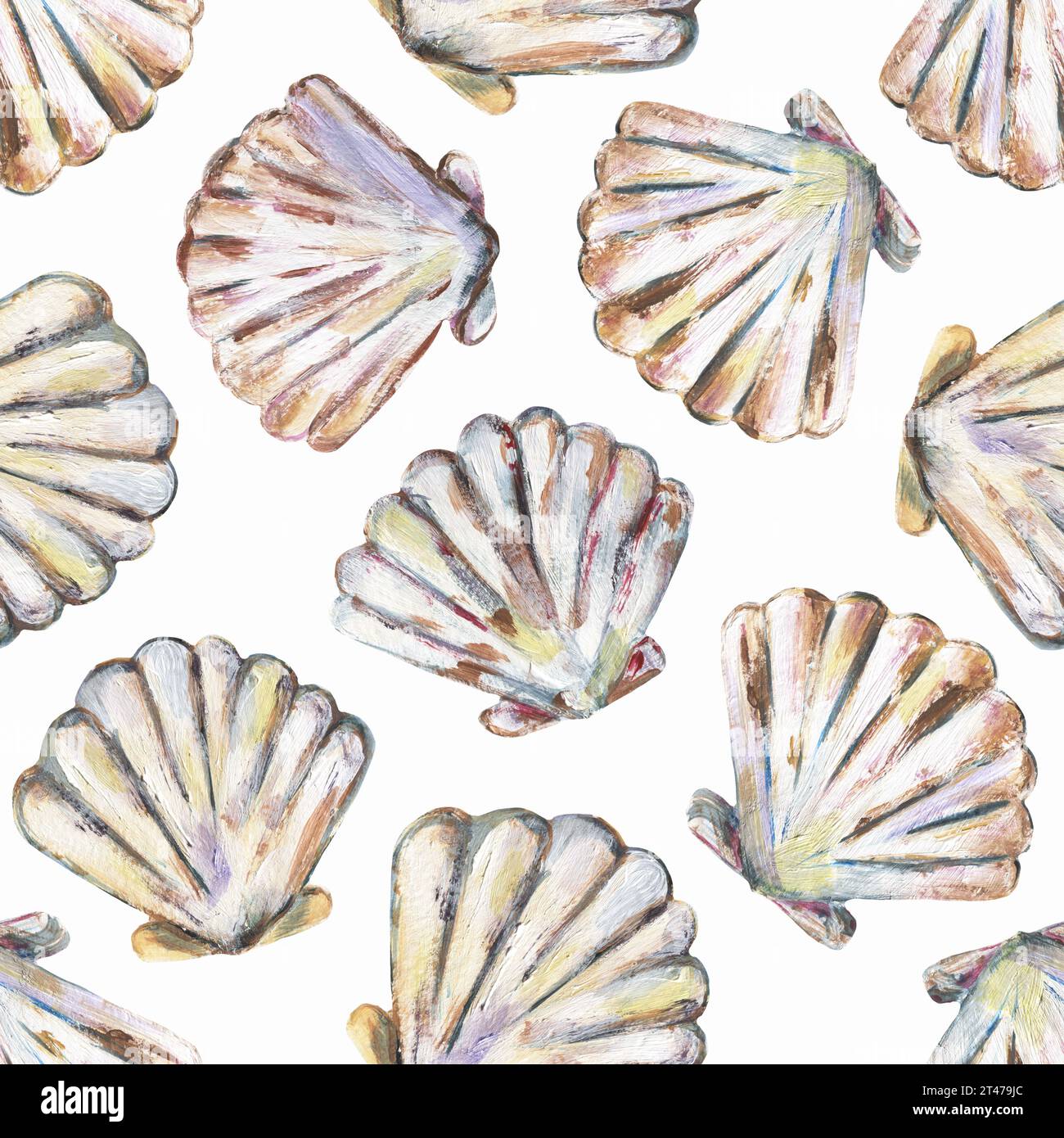 Repeat pattern sea shells hi-res stock photography and images - Alamy