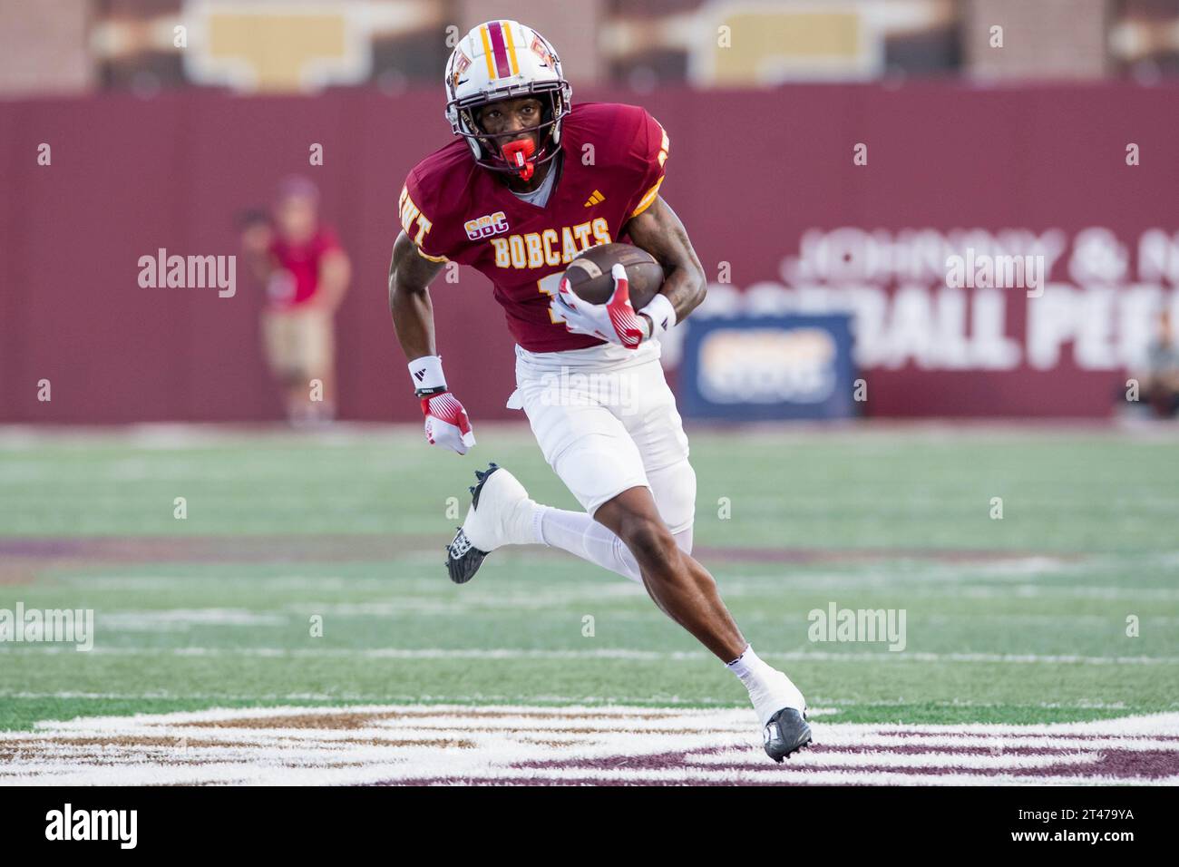 USA. 28th Oct, 2023. October 28, 2023: Texas State Bobcats wide ...