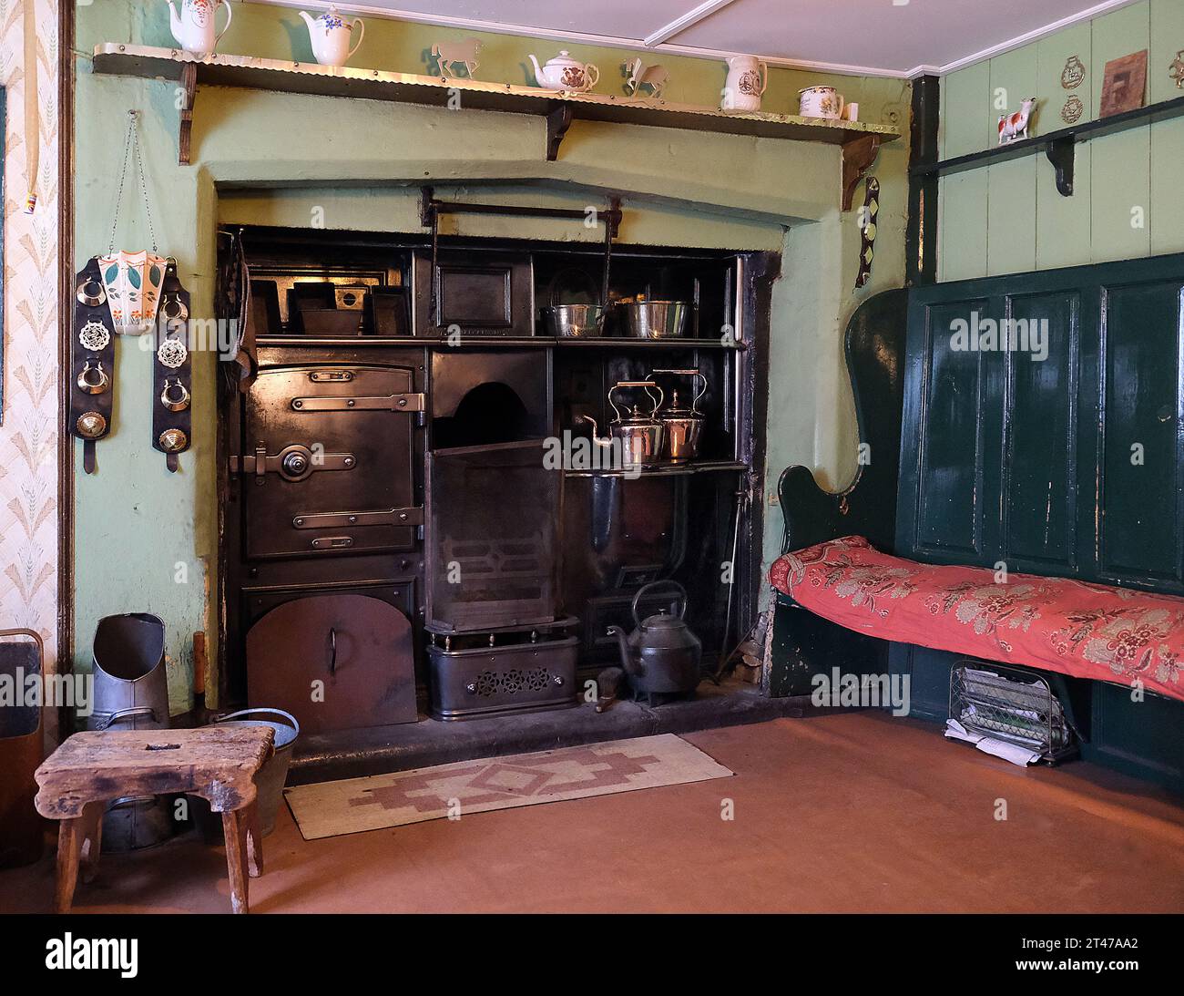 Beamish open air museum. Living history. Durham. UK. Building interior ...