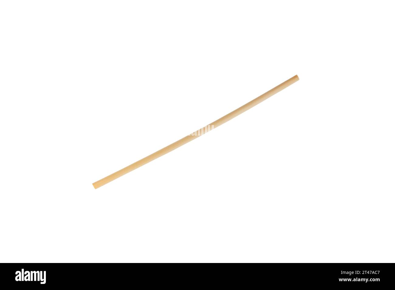 biodegradable drinking straw made from dried grass isolated on white ...