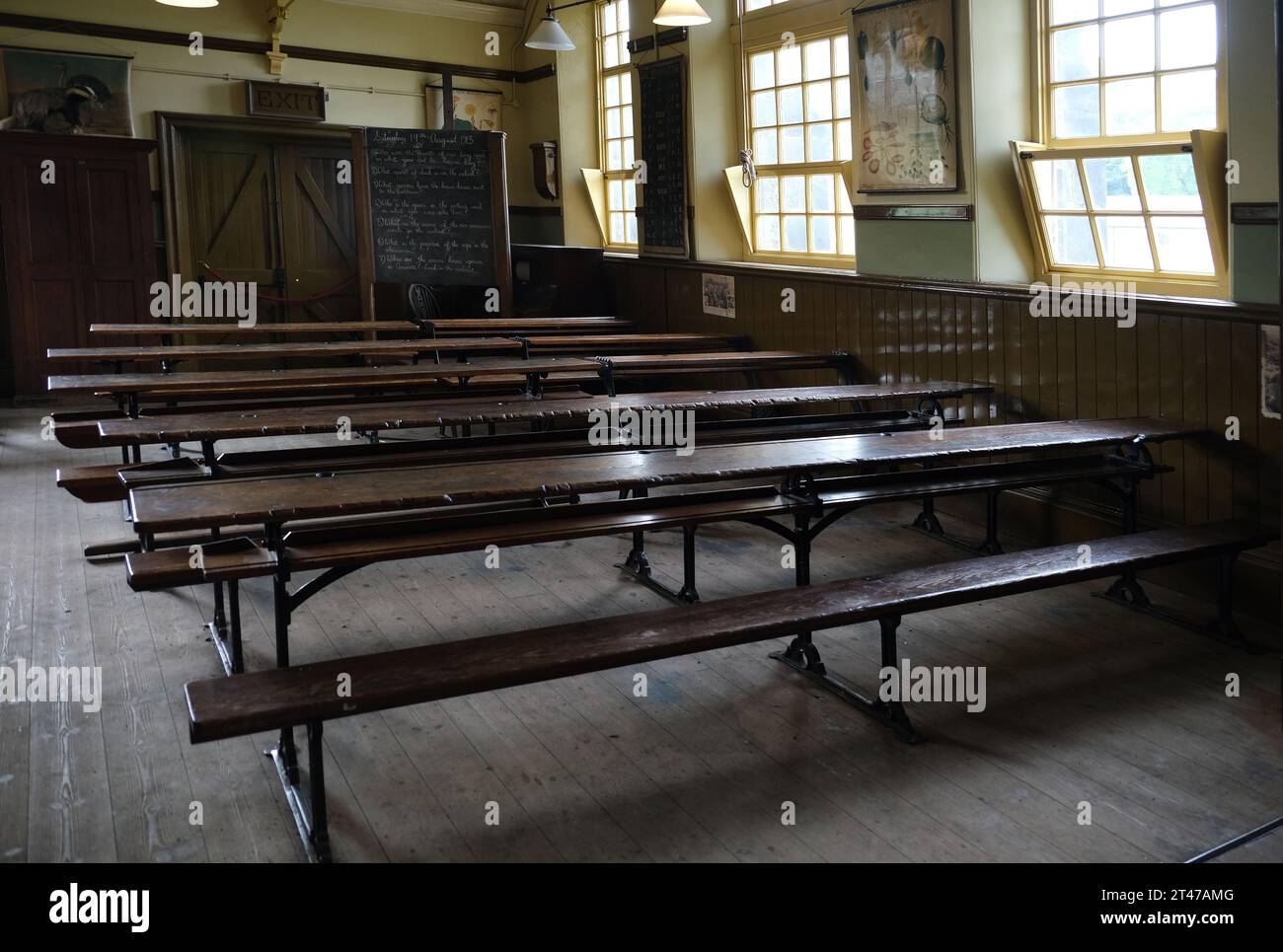Beamish open air museum. Living history. Durham. UK. Building interior ...