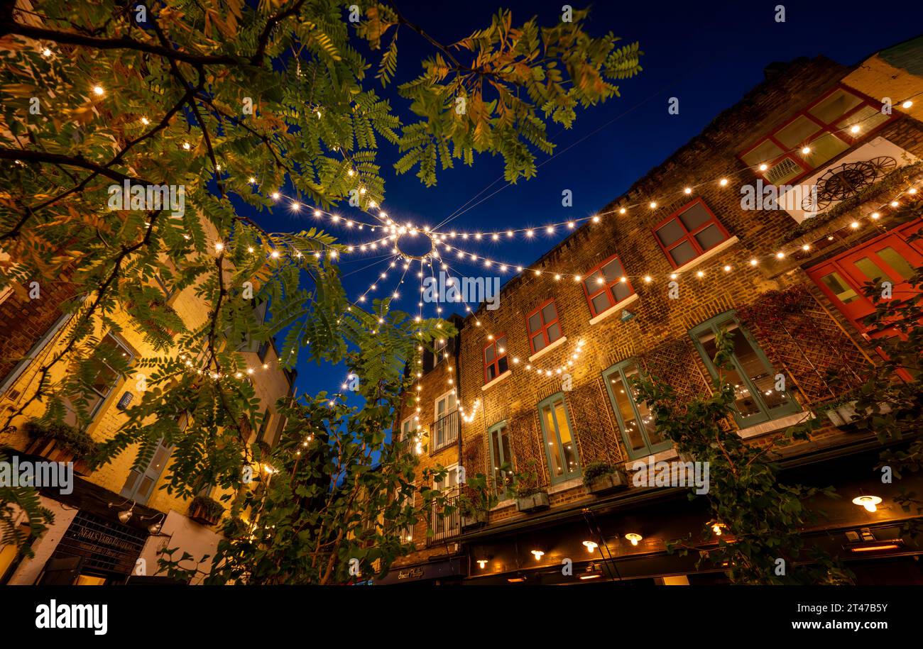 London, UK: Neal's Yard in the Covent Garden area of central London. A ...