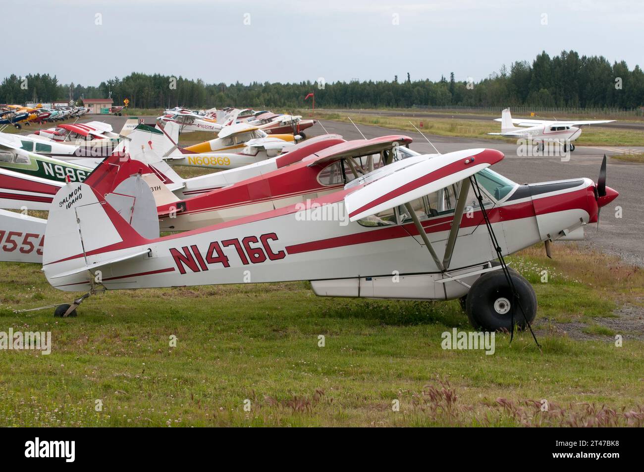 Bush plane parking, Anchorage, Alaska Stock Photo - Alamy
