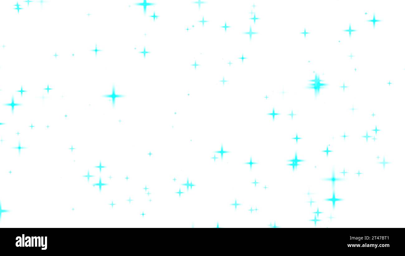 Picture of the twinkle glitter cyan star sparkling behind white ...