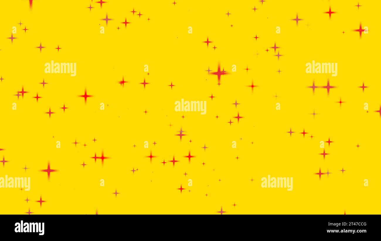 Picture of the twinkle glitter red star sparkling behind yellow ...