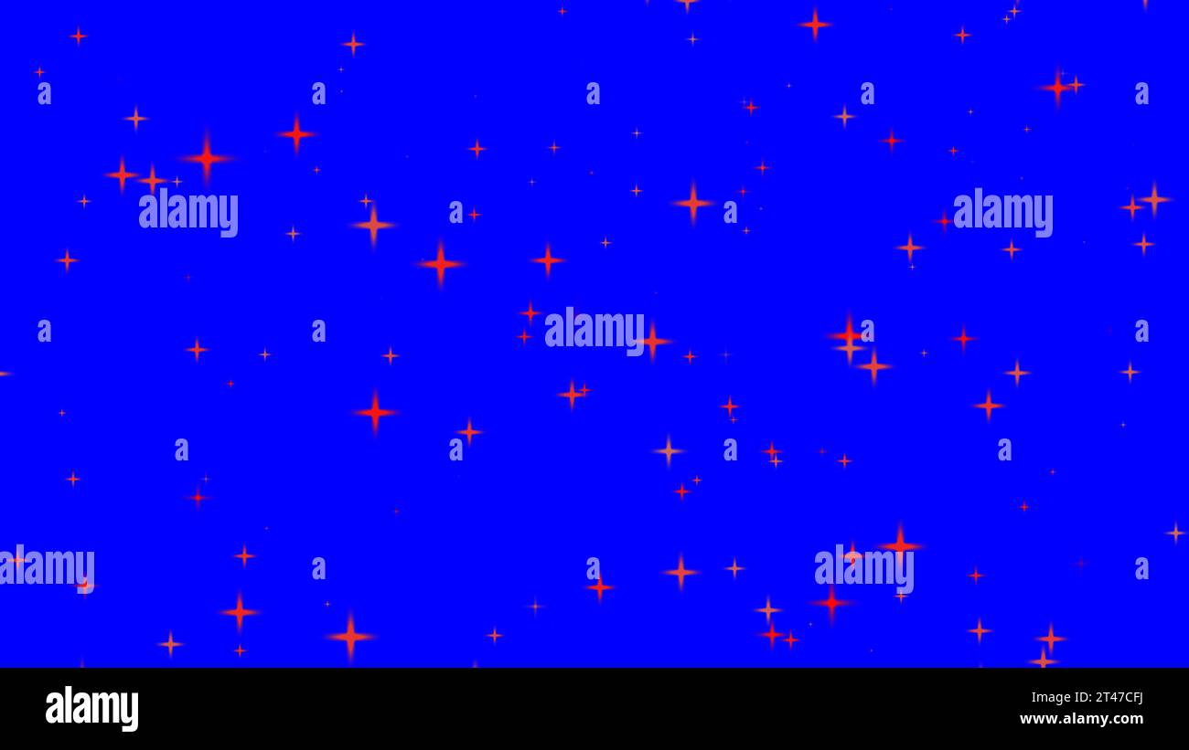 Picture of the twinkle glitter red star sparkling behind blue ...