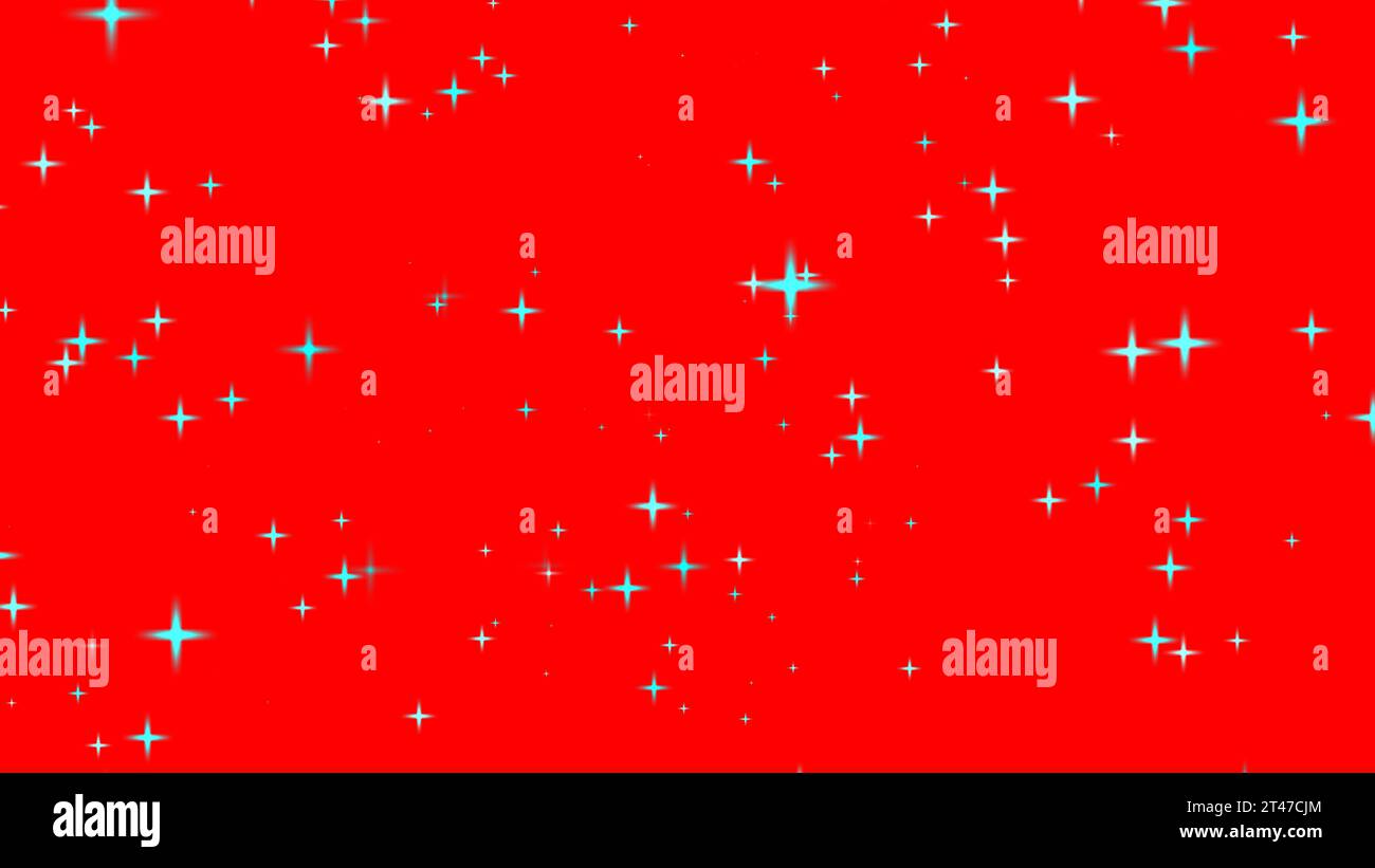 Picture of the twinkle glitter cyan star sparkling behind red ...