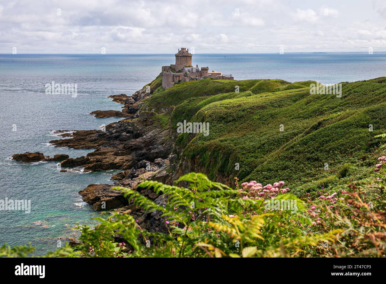 Fort la Latte, or the Castle of the Rock Goyon in Cap Fréhel, Pink ...