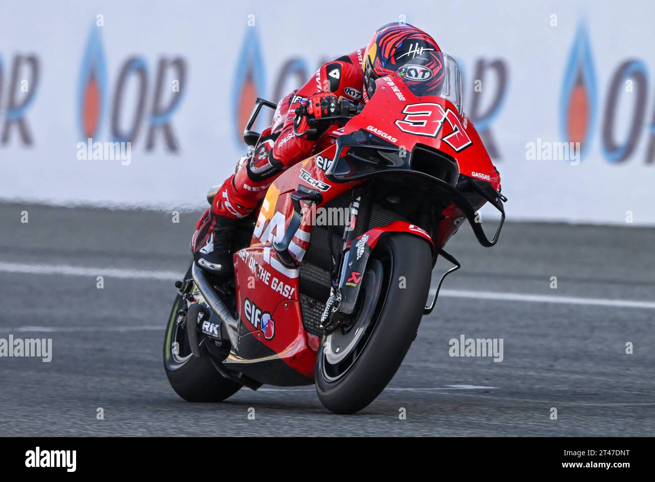 Spain's rider Augusto Fernandez steers his motorcycle during Thailand's ...