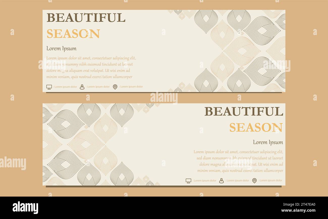 beautiful season horizontal banner template. Suitable for web banner ...