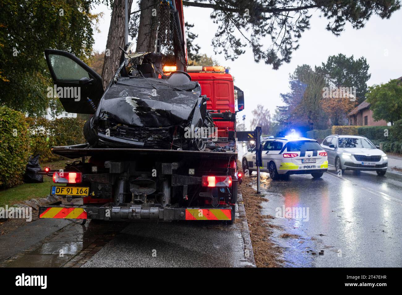 Two young people lost their lives in a traffic accident on Udbyhoejvej ...