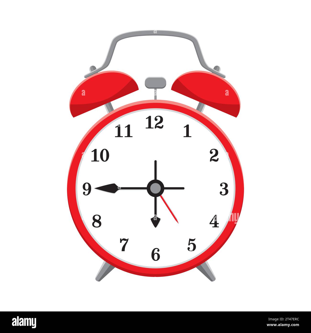 Vector drawing of an alarm clock Stock Vector Image & Art - Alamy