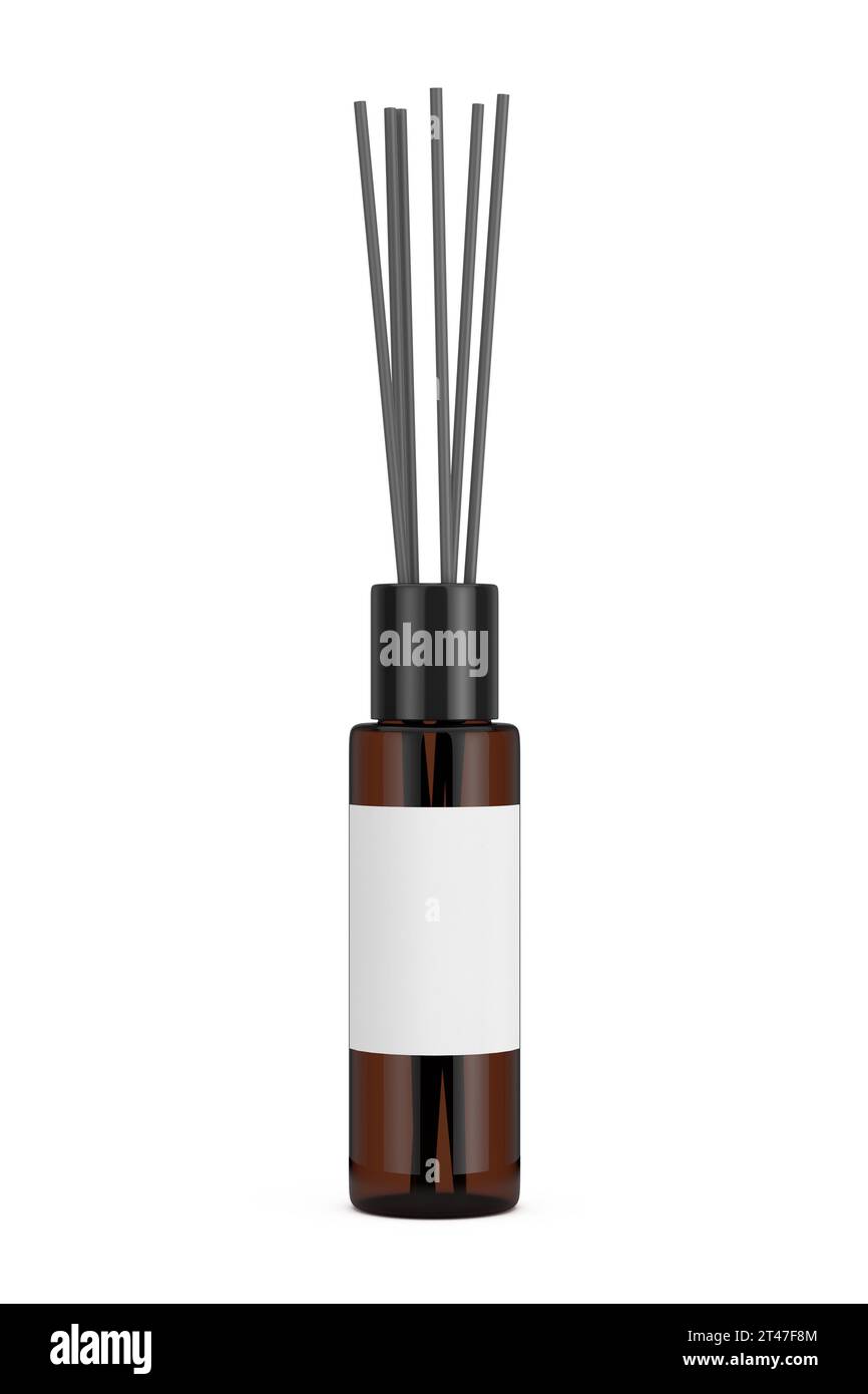 Amber Diffuser Bottle With Wooden Aroma Sticks and Free Space for Your ...