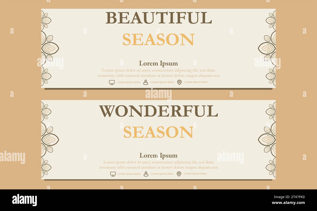 soft color beautiful floral horizontal banner template. Suitable for ...