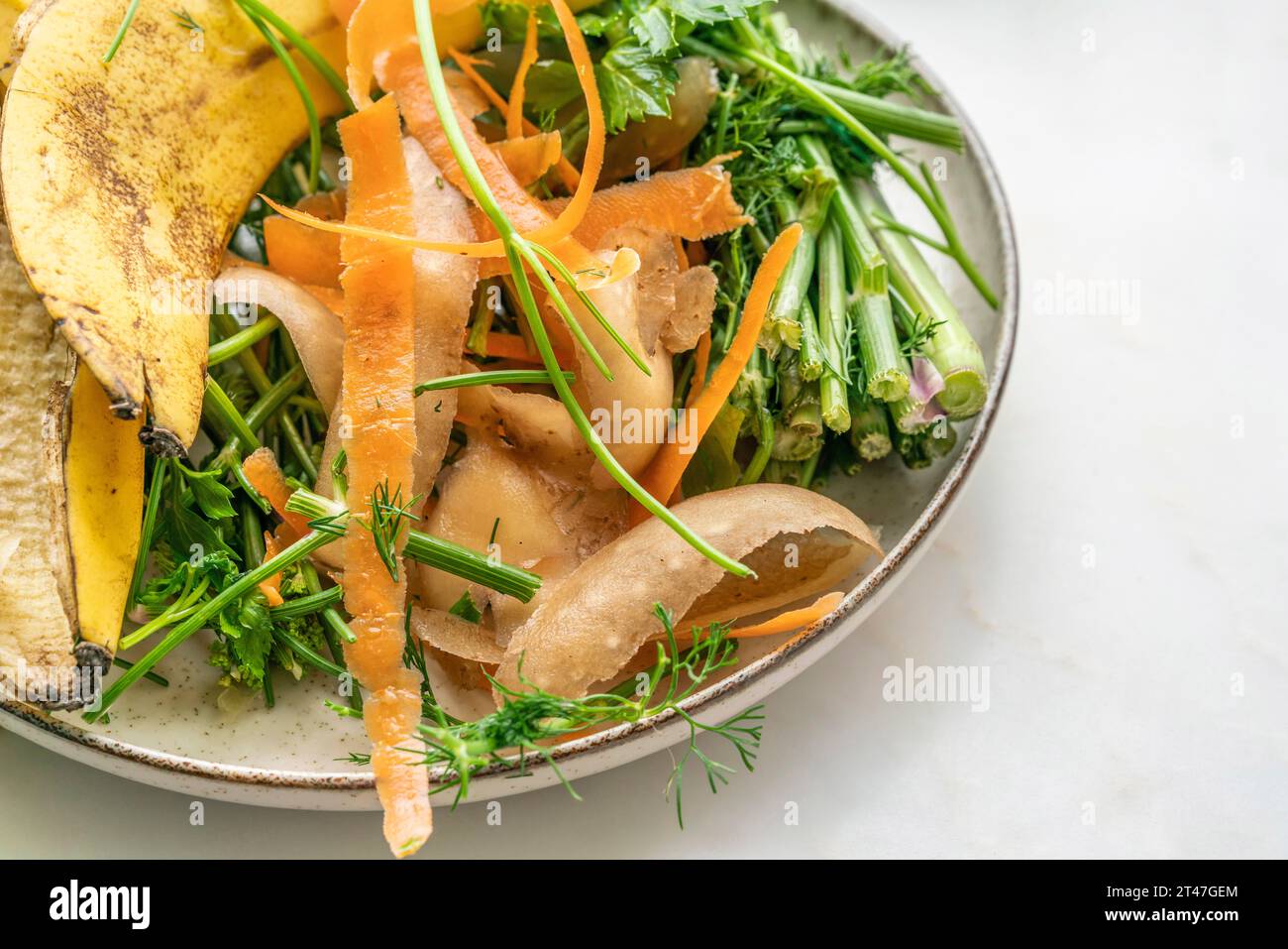 Recycle kitchen waste, Composting pile of rotting kitchen leftover ...