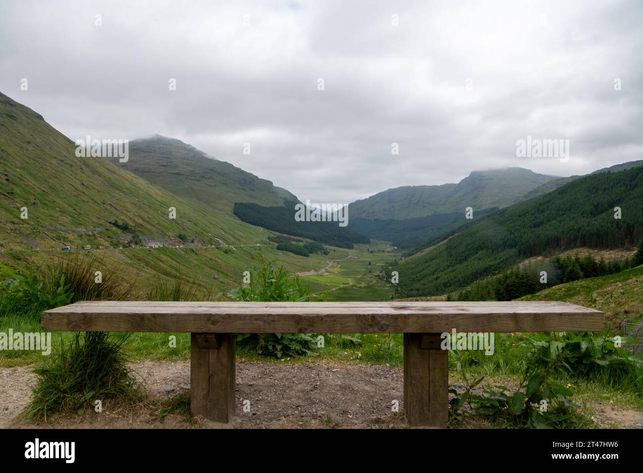 Benches with a view Stock Photo - Alamy