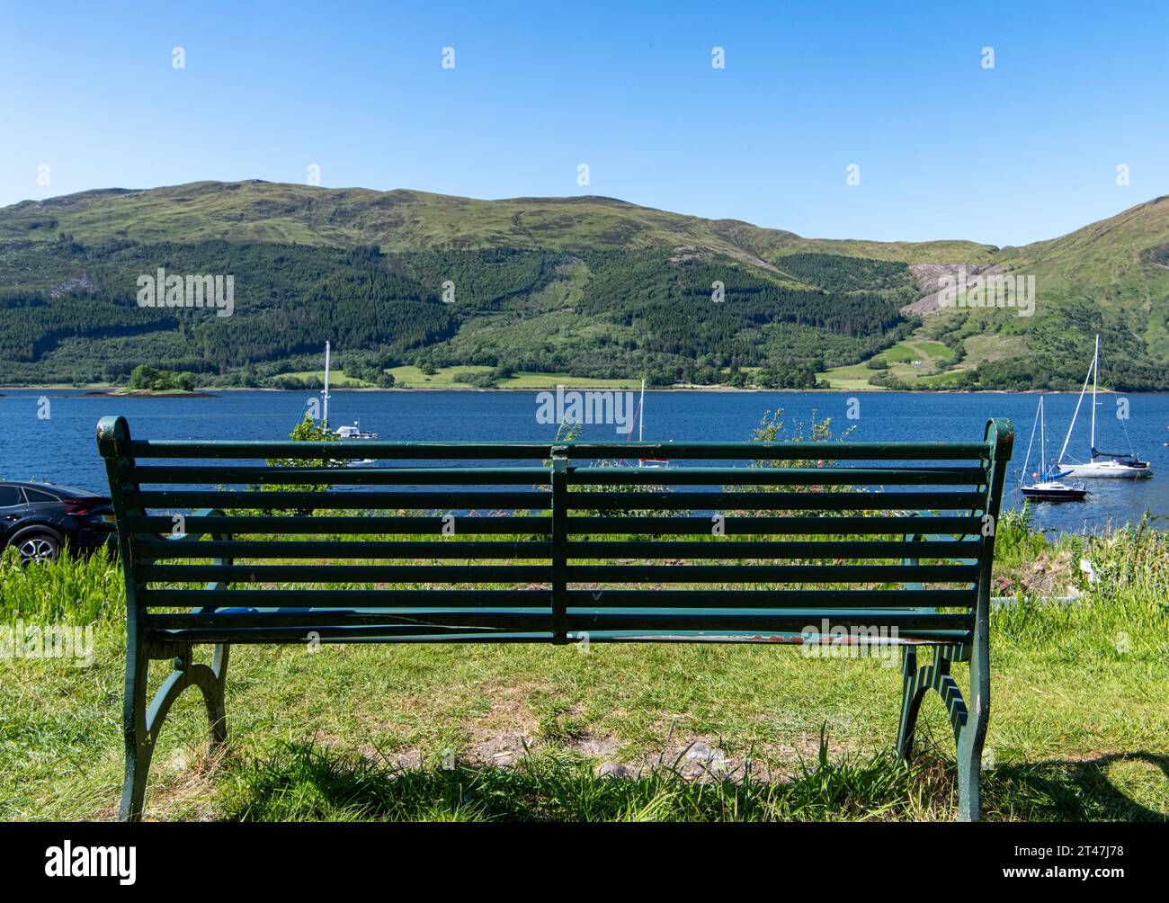 Benches with a view Stock Photo - Alamy
