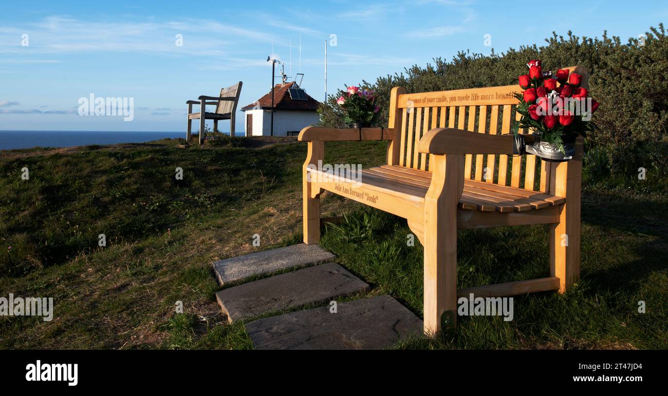 Benches with a view Stock Photo - Alamy
