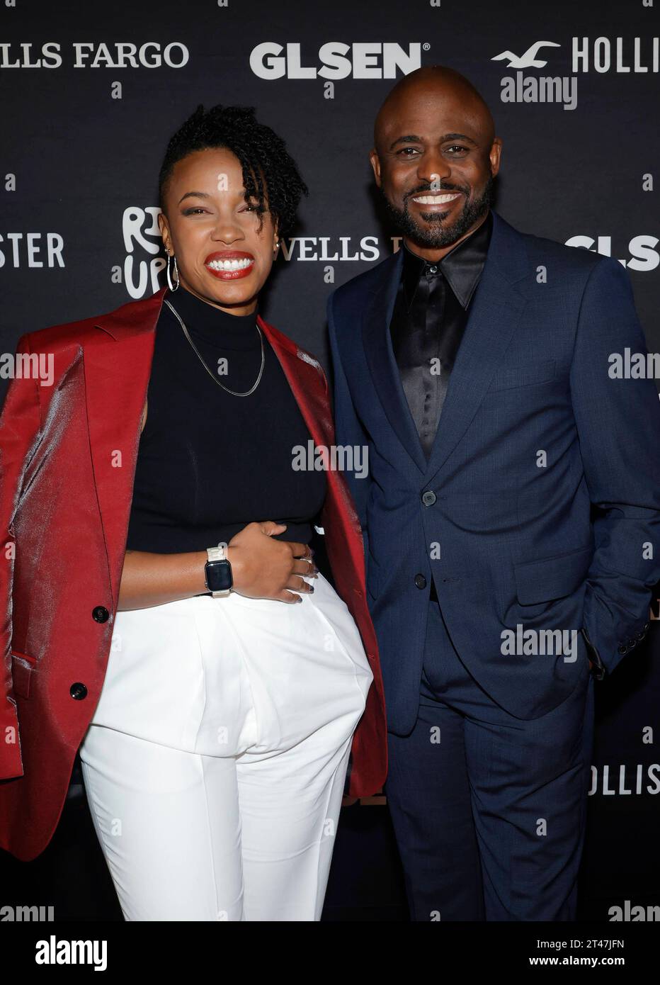 LOS ANGELES, CA - OCTOBER 28: Melanie Willingham-Jaggers, Wayne Brady ...