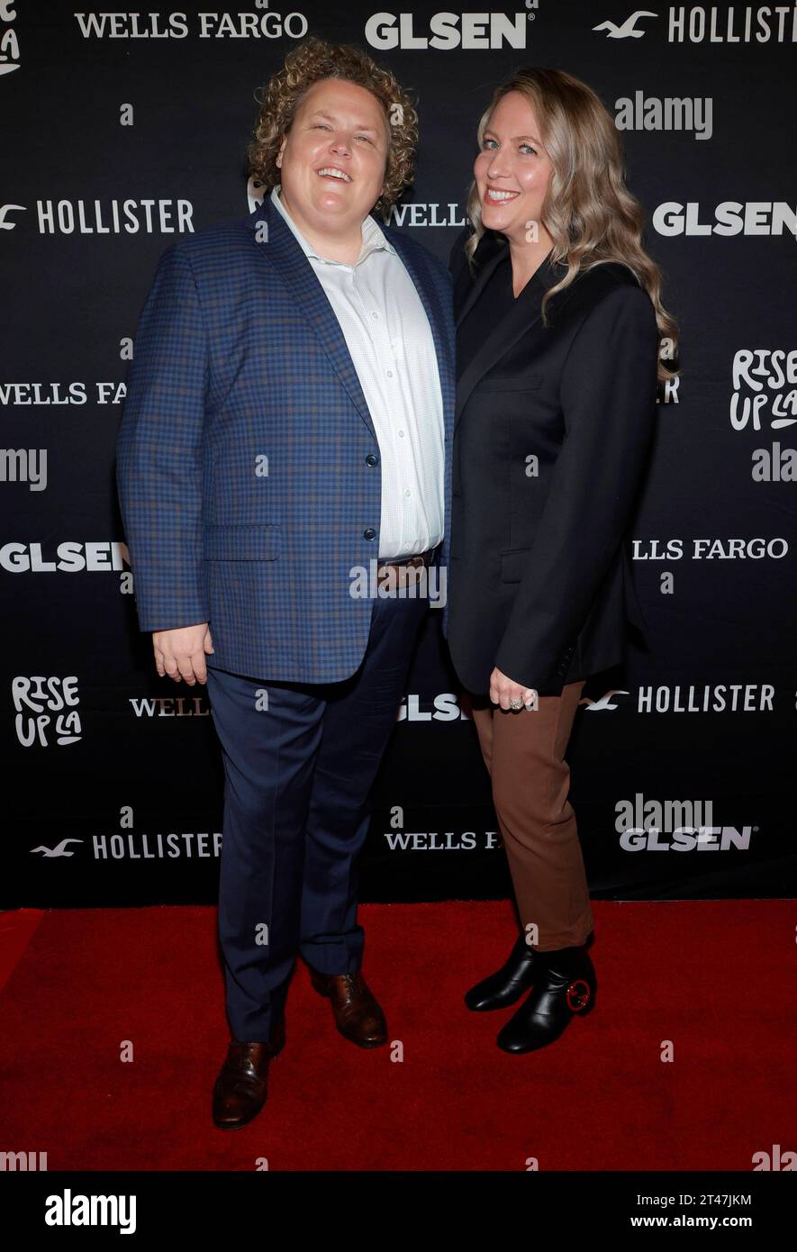 LOS ANGELES, CA - OCTOBER 28: Fortune Feimster, Jacquelyn Smith at the GLSEN s Rise Up LA ...