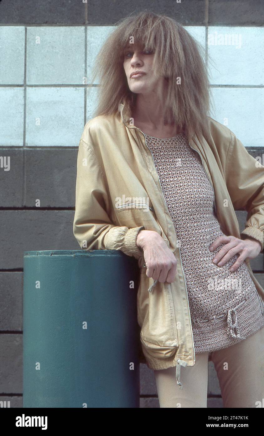 A 1983 posed color portrait of Carla Bley, an avant garde jazz ...